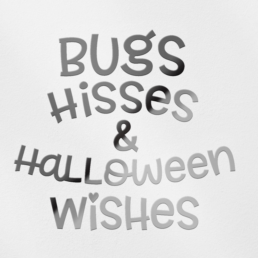 Transparent Decal Stickers Of Bugs Hisses And Halloween Wishes ...