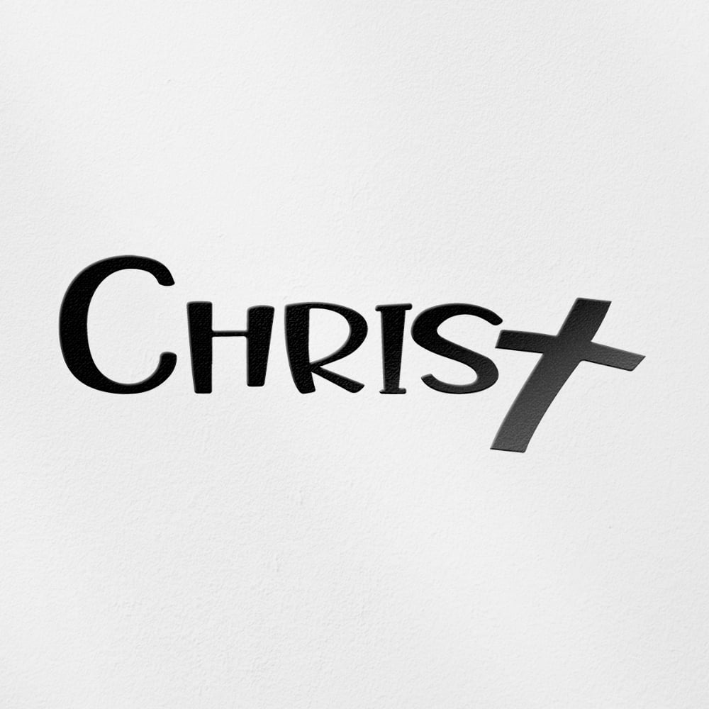Transparent Decal Stickers Of Christ (Black) Premium Waterproof Vinyl ...