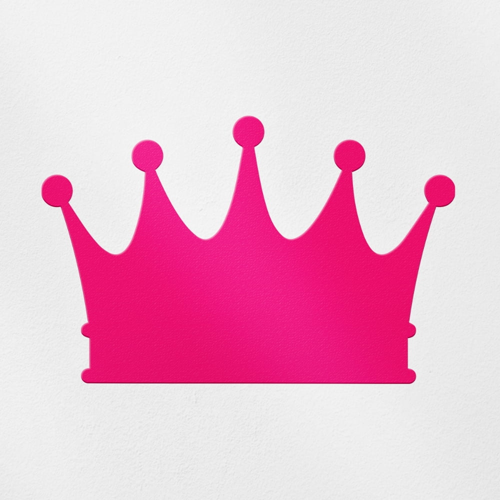 Transparent Decal Stickers Of Crown Silhouette ! (Pink) Premium ...