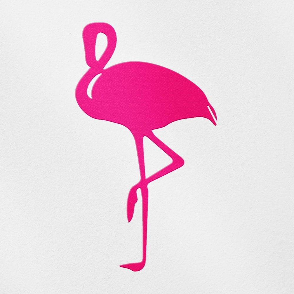 Transparent Decal Stickers Of Flamingo (Pink) Premium Waterproof Vinyl ...