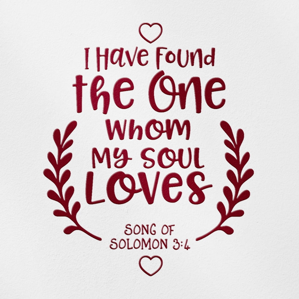 Transparent Decal Stickers Of I Have Found The One Whom My Soul Loves ...