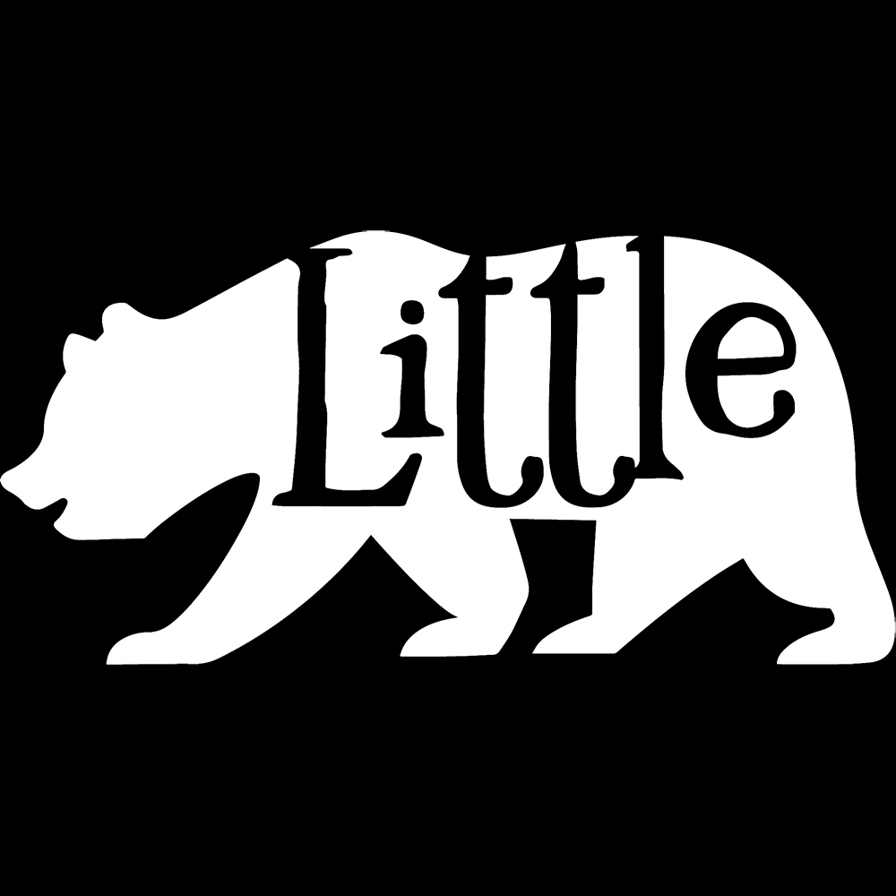 Transparent Decal Stickers Of Littlebear (White) Premium Waterproof ...