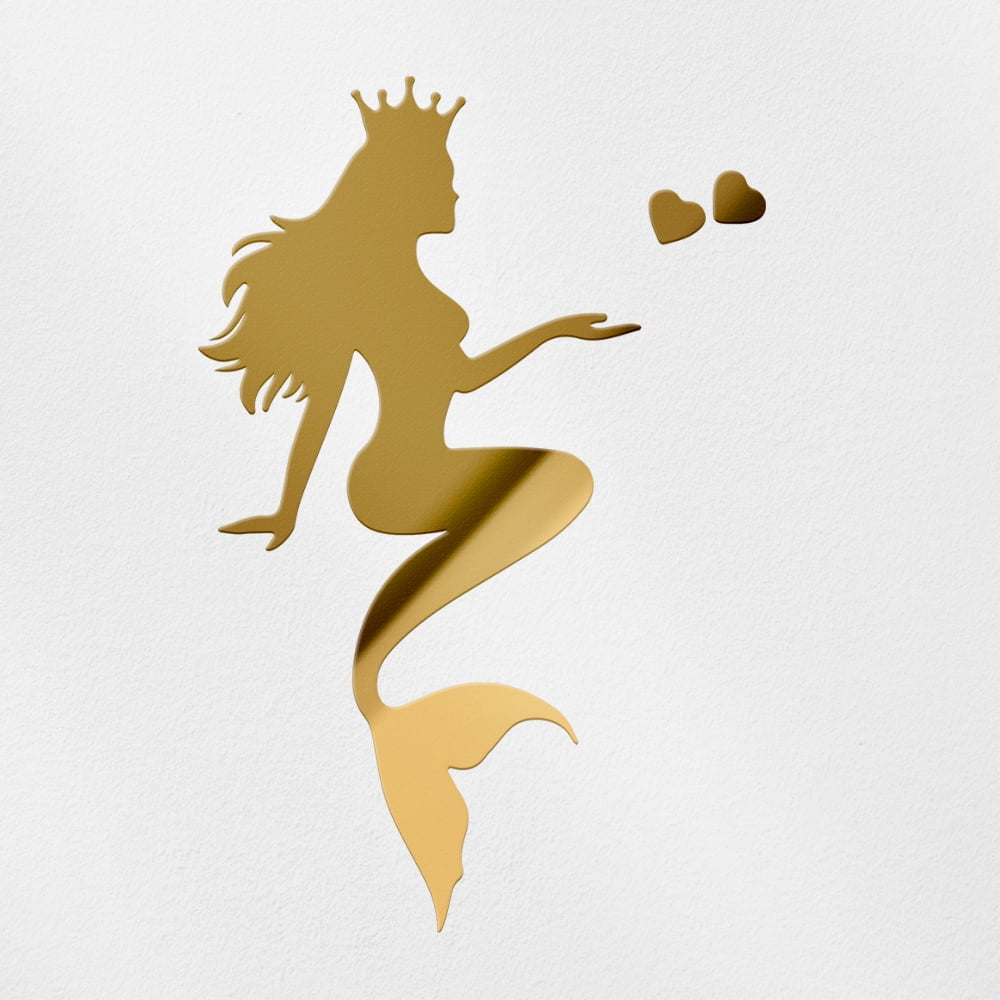 Transparent Decal Stickers Of Mermaid Mylar Stencil Craft Painting ...