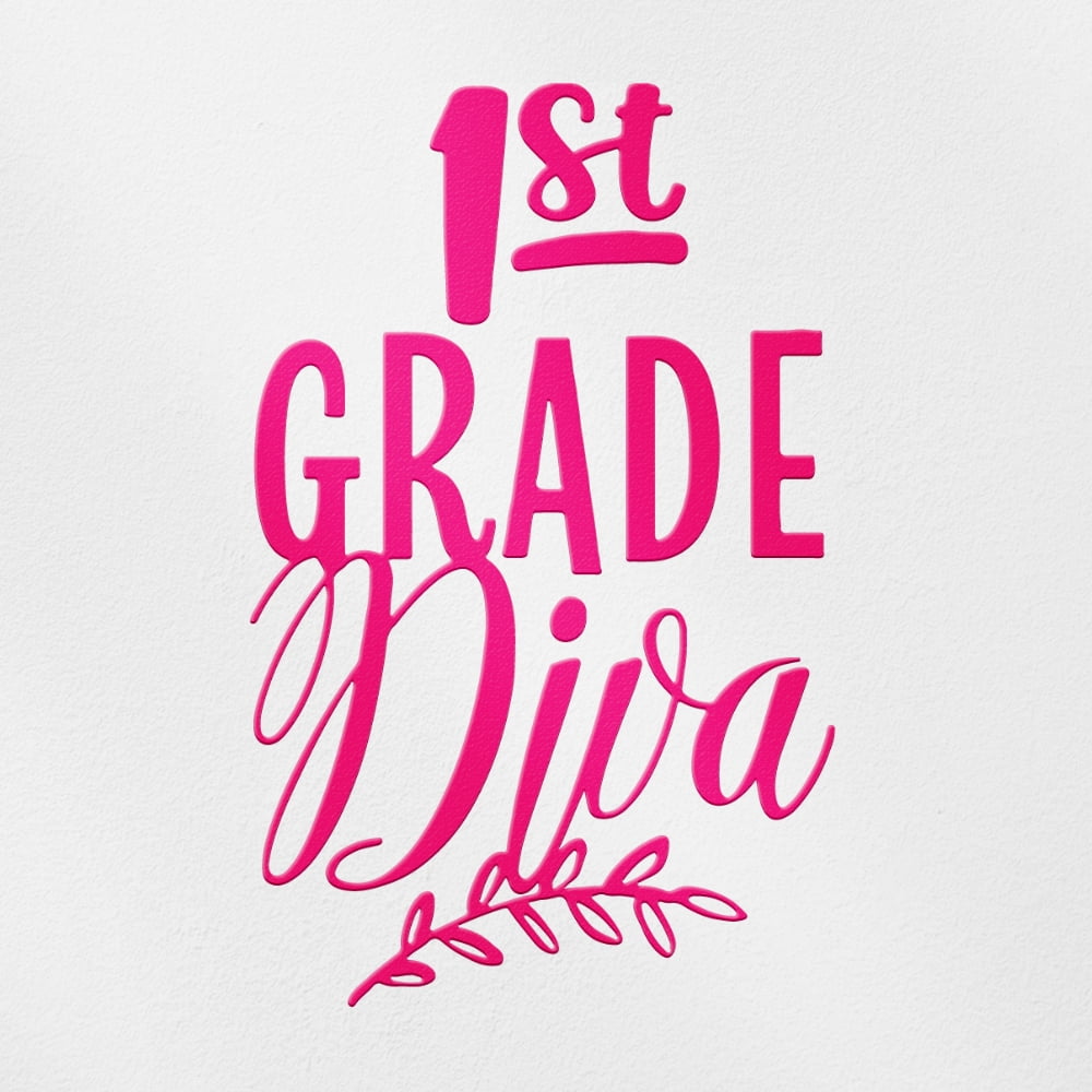 Transparent Decal Stickers Of 1St Grade Diva (Pink) Premium Waterproof ...