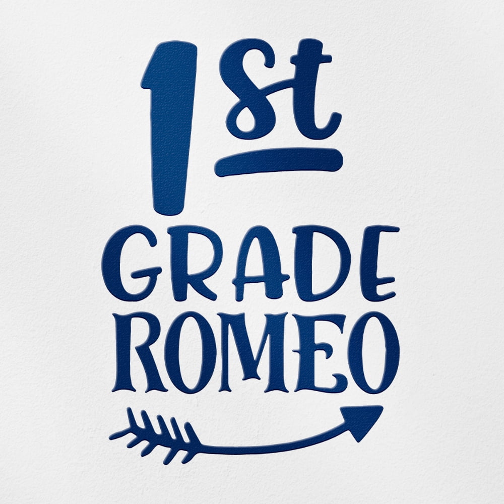 Transparent Decal Stickers Of 1St Grade Romeo (Navy Blue) Premium ...