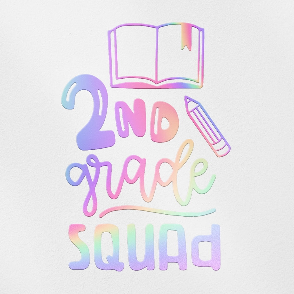 Transparent Decal Stickers Of 2Nd Grade Squad (Hologram) Premium ...