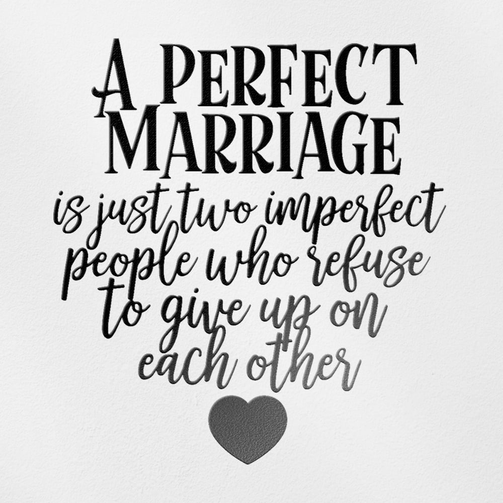 Transparent Decal Stickers Of A Perfect Marriage (Black) Premium ...