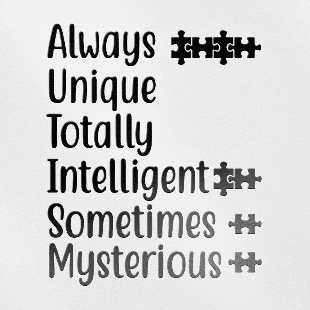 Transparent Decal Stickers Of Always Unique Totally Intelligent ...
