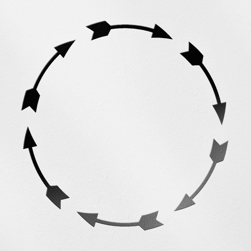 Transparent Decal Stickers Of Arrow Frames (Black) Premium Waterproof ...