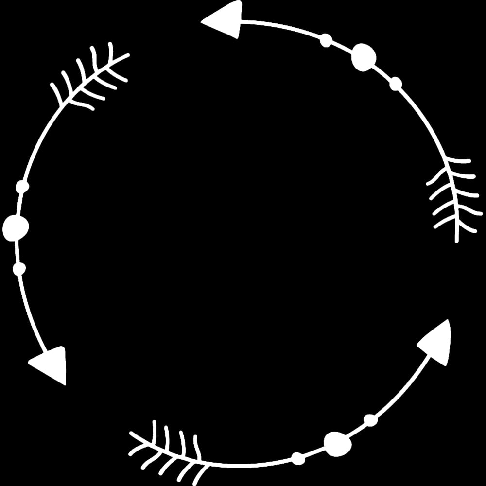 Transparent Decal Stickers Of Arrows Frames (White) Premium Waterproof ...