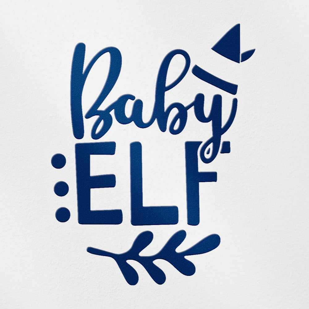 Transparent Decal Stickers Of Baby Elf (Navy Blue) Premium Waterproof ...
