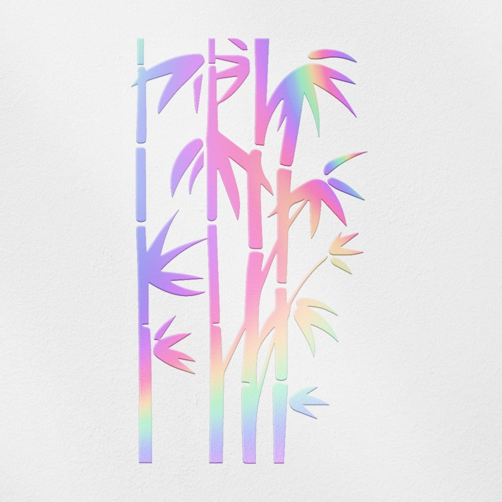Transparent Decal Stickers Of Bamboo (Hologram) Premium Waterproof ...