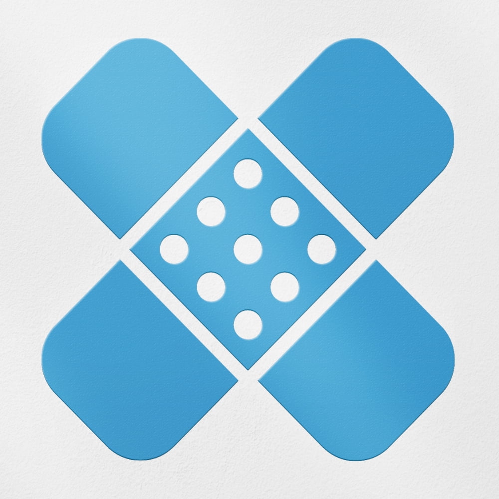 Transparent Decal Stickers Of Band Aid (Azure Blue) Premium Waterproof ...