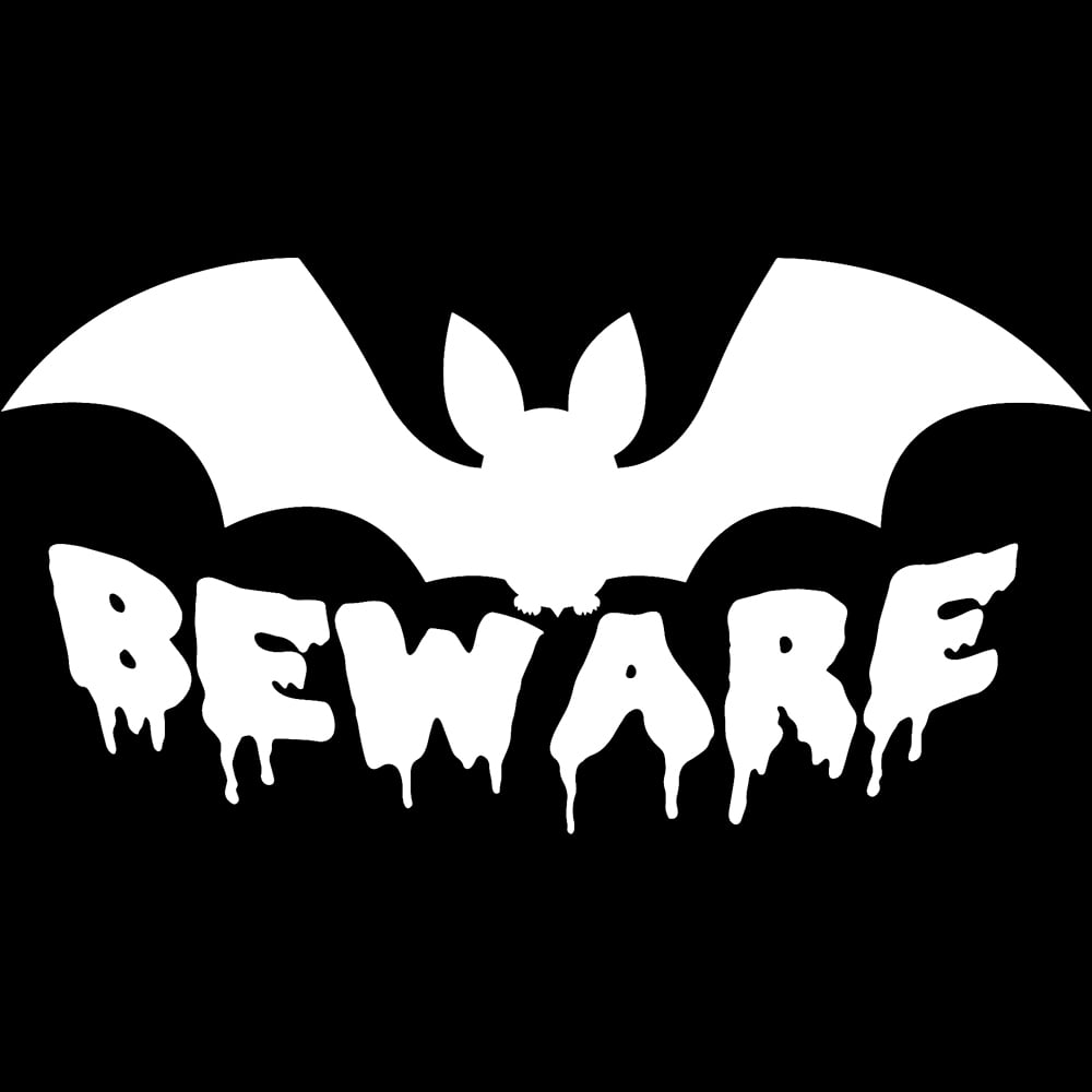 Transparent Decal Stickers Of Beware (White) Premium Waterproof Vinyl ...
