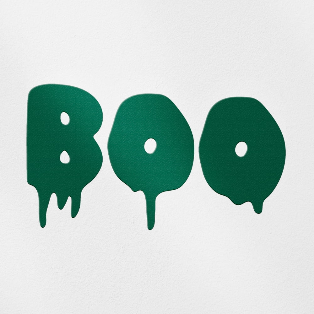 Transparent Decal Stickers Of Boo (Green) Premium Waterproof Vinyl ...