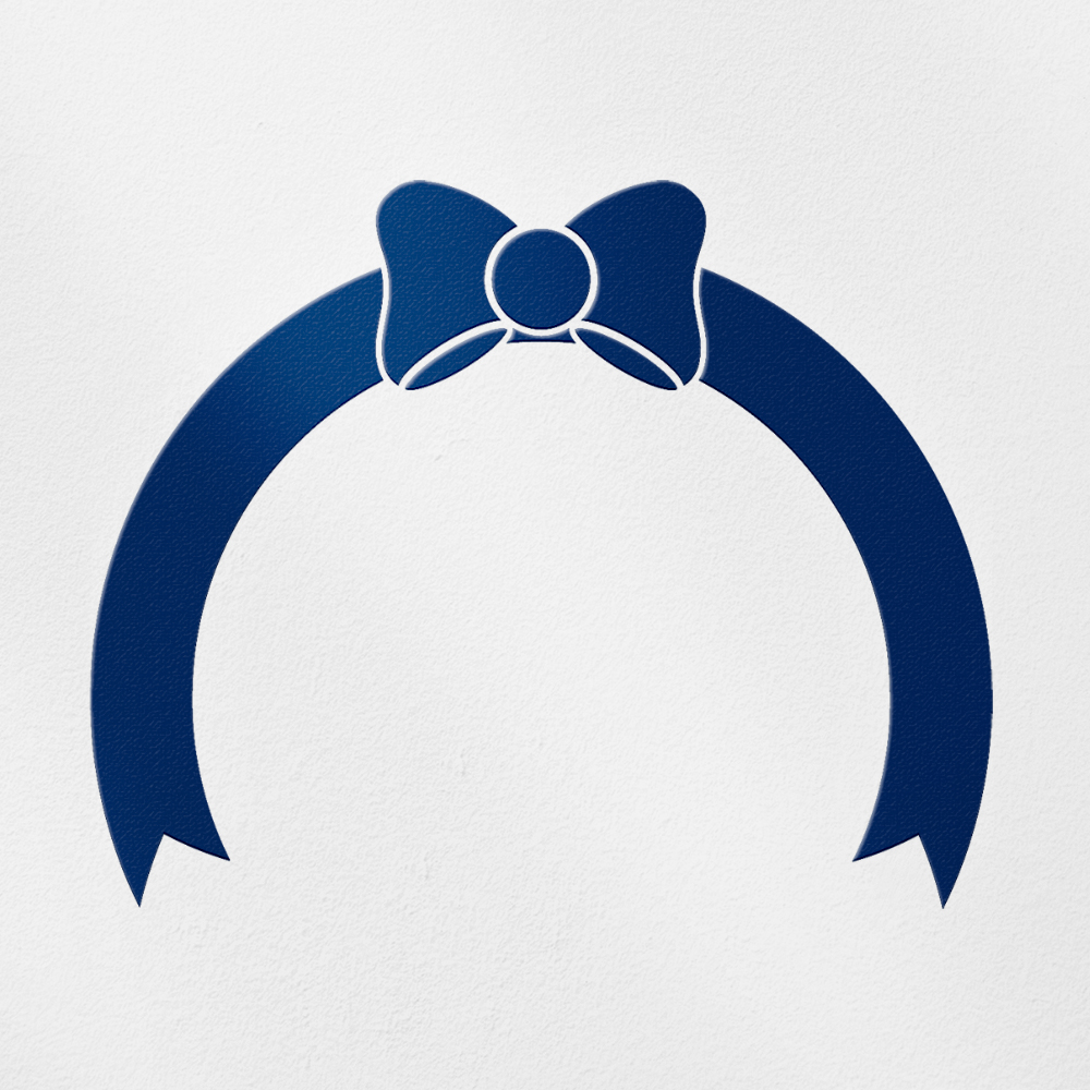 Transparent Decal Stickers Of Bow Frames (Navy Blue) Premium Waterproof ...