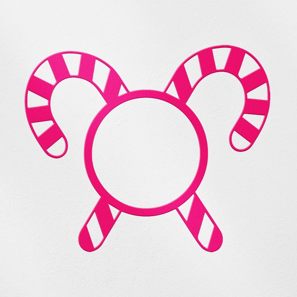 Transparent Decal Stickers Of Candy Cane (Pink) Premium Waterproof ...