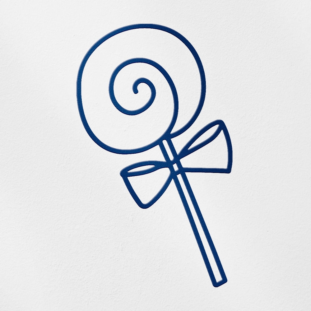 Transparent Decal Stickers Of Candy (Navy Blue) Premium Waterproof ...