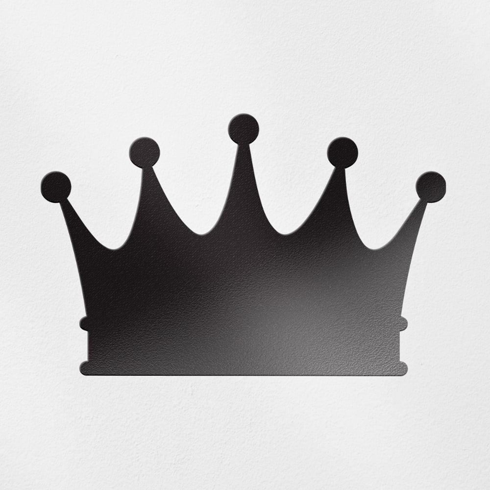 Transparent Decal Stickers Of Crown Silhouette ! (Black) Premium ...