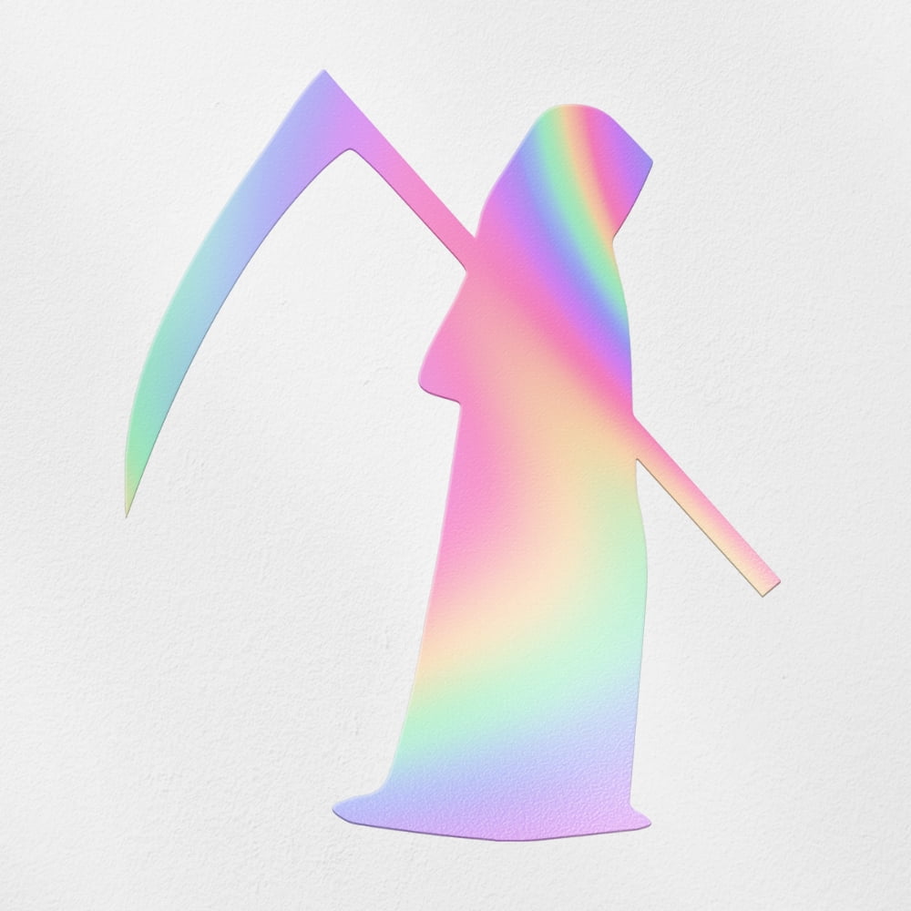 Transparent Decal Stickers Of Death Grim Reaper (Hologram) Premium ...