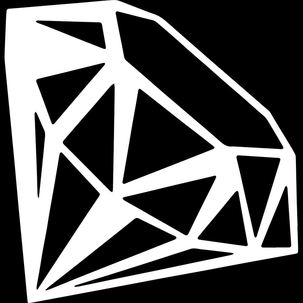 Transparent Decal Stickers Of Diamond Comic (White) Premium Waterproof ...