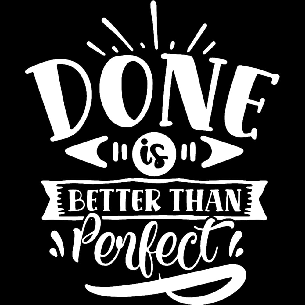Transparent Decal Stickers Of Done (White) Premium Waterproof Vinyl ...