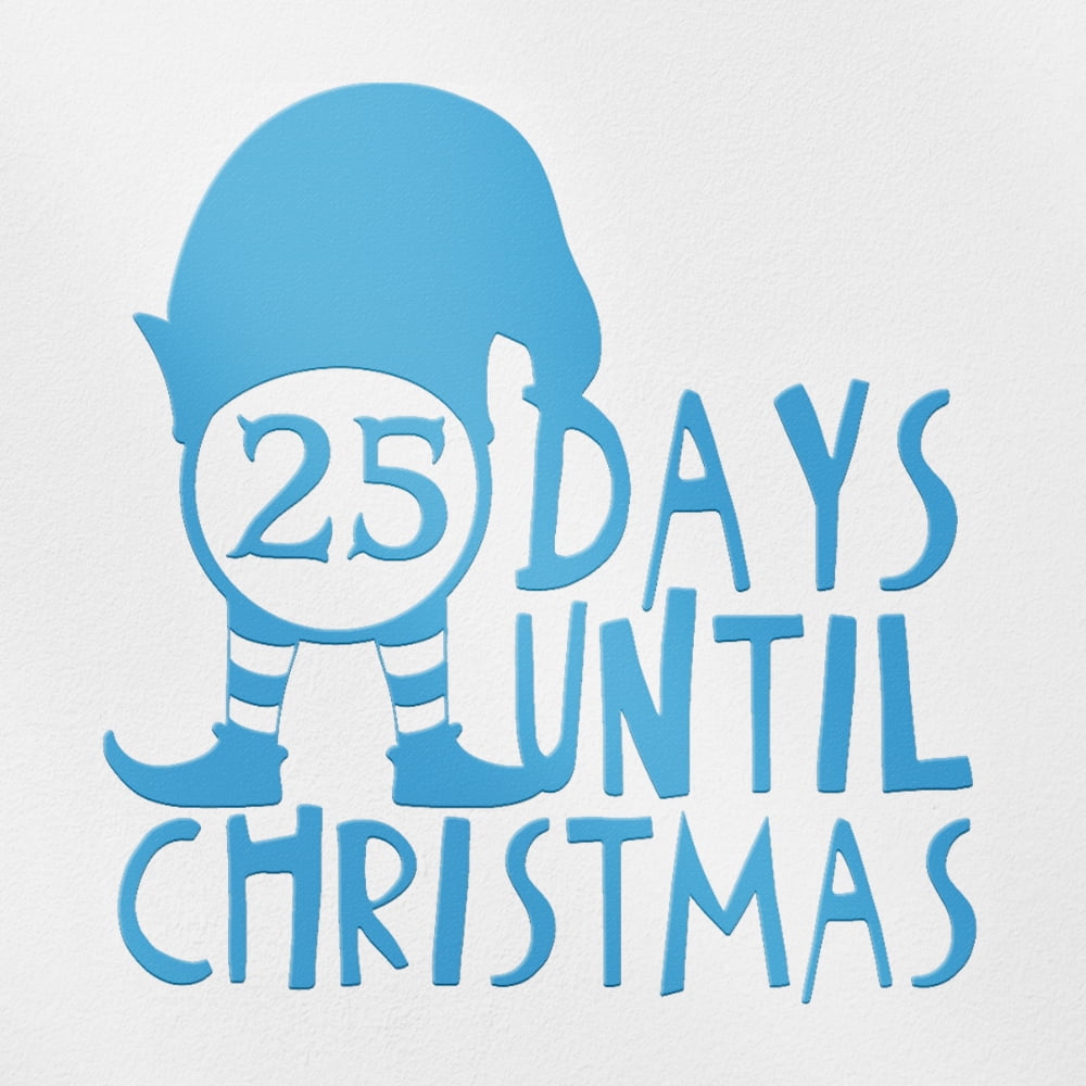 Transparent Decal Stickers Of Elf Countdown (Azure Blue) Premium ...