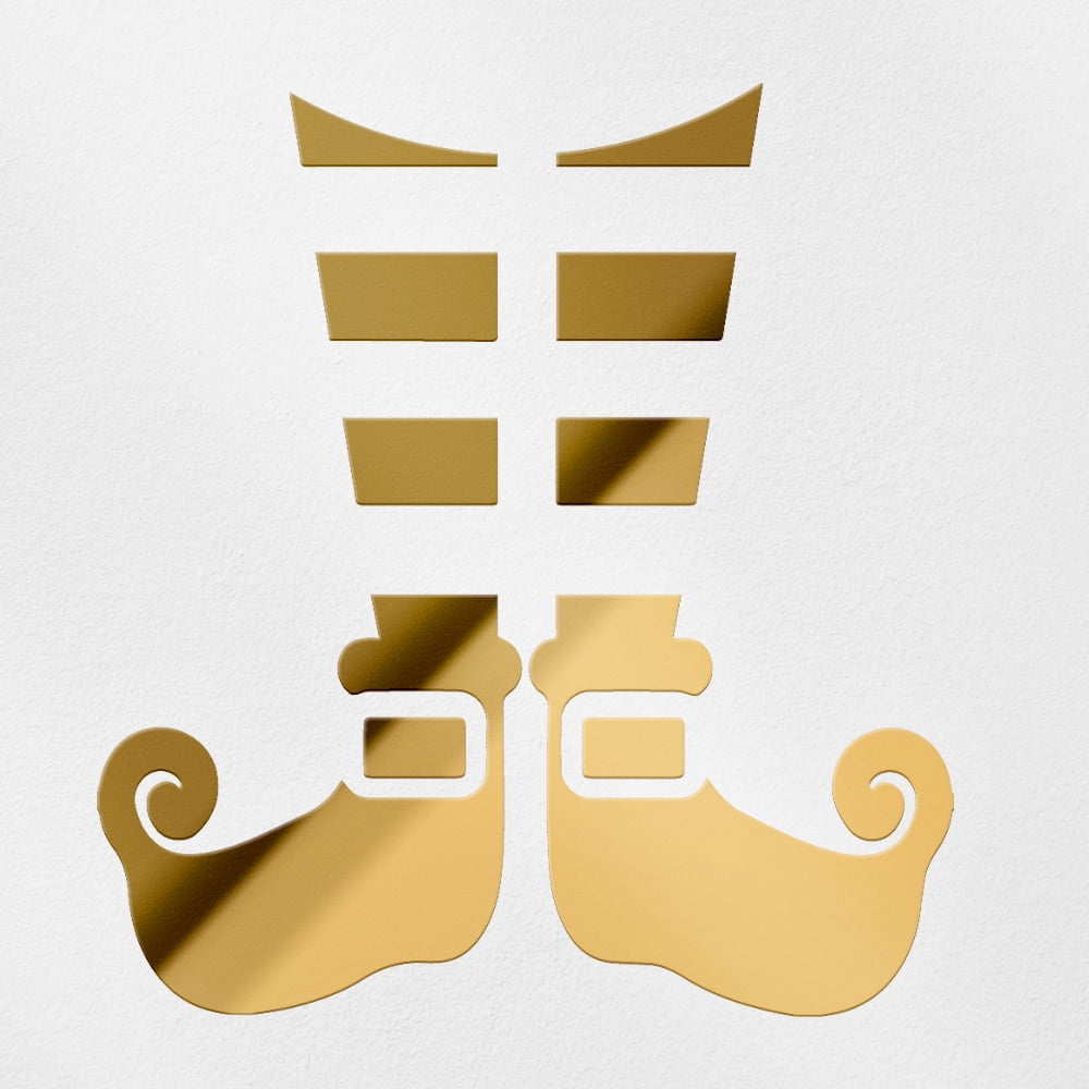 Transparent Decal Stickers Of Elf Legs (Metallic Gold) Premium ...