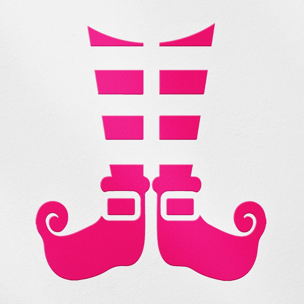 Transparent Decal Stickers Of Elf Legs (Pink) Premium Waterproof Vinyl ...