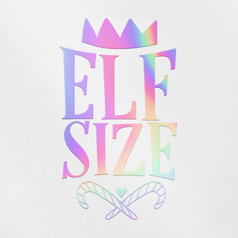 Transparent Decal Stickers Of Elf Size (Hologram) Premium Waterproof ...
