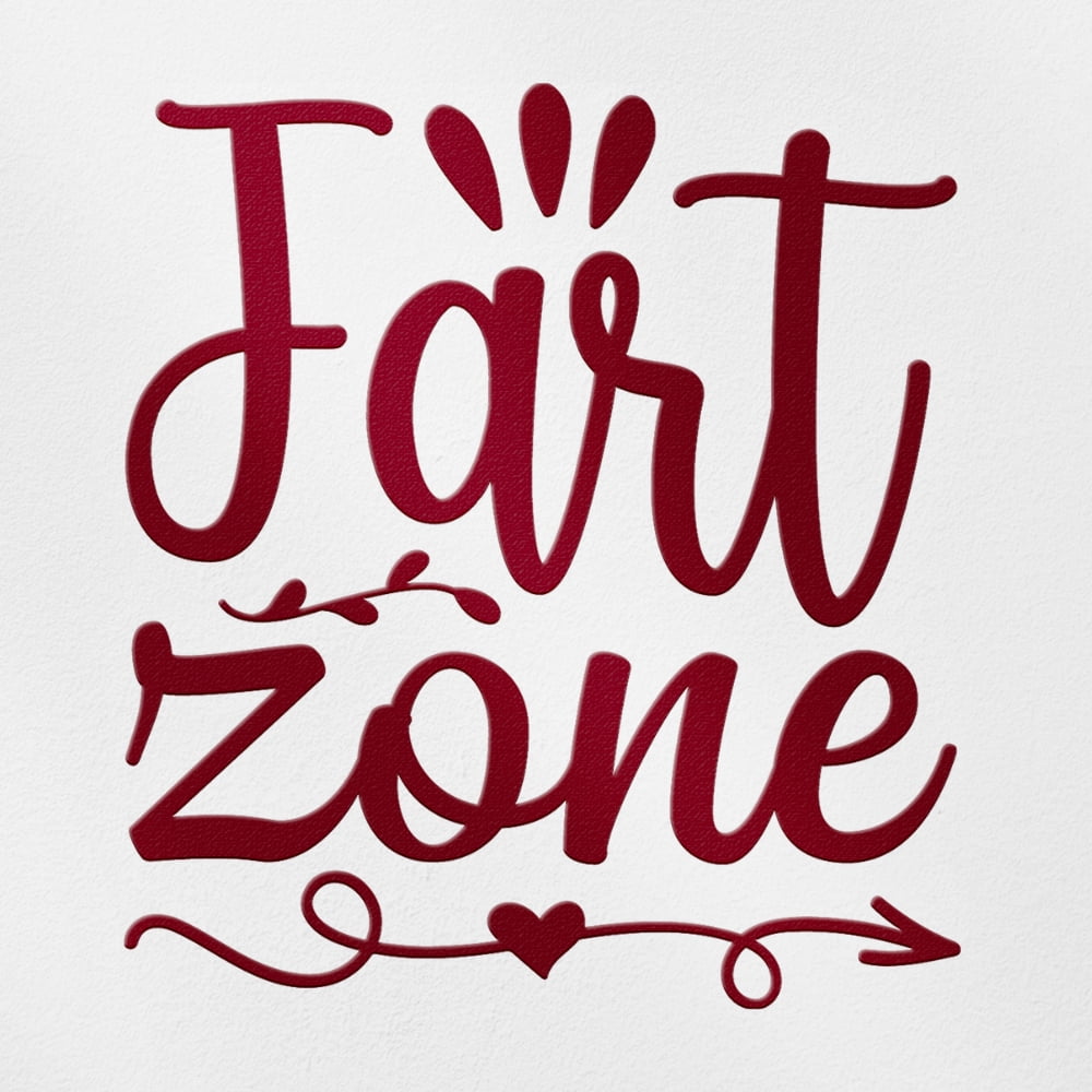 Transparent Decal Stickers Of Fart Zone (Burgundy) Premium Waterproof ...