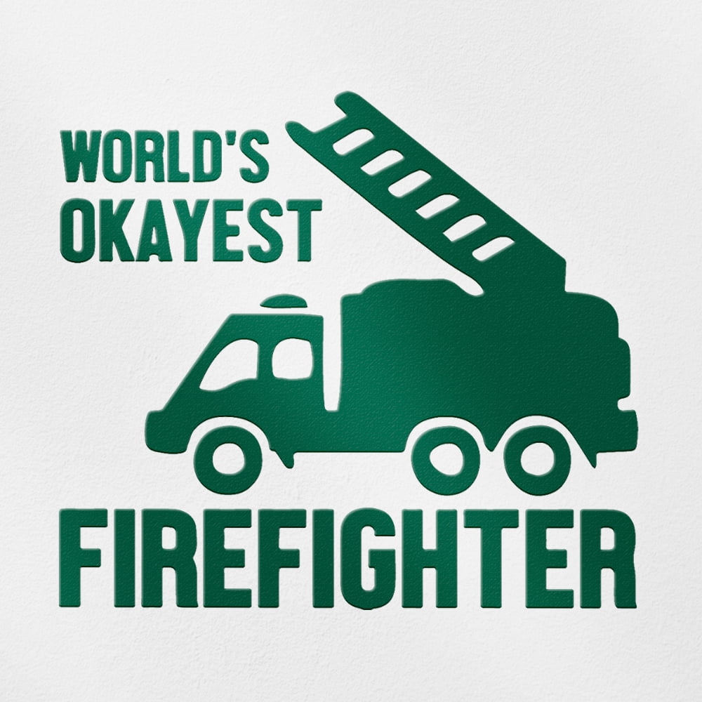 Transparent Decal Stickers Of Firefighter (Green) Premium Waterproof ...