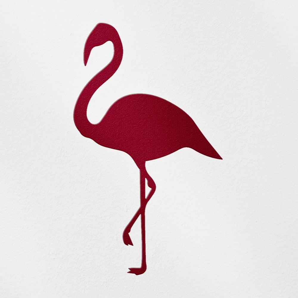 Transparent Decal Stickers Of Flamingo (Burgundy) Premium Waterproof ...