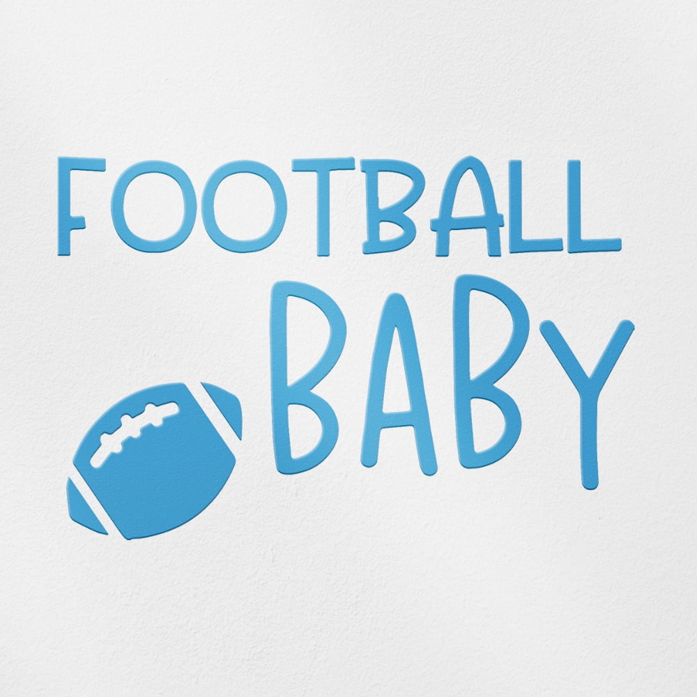Transparent Decal Stickers Of Football Baby (Azure Blue) Premium ...