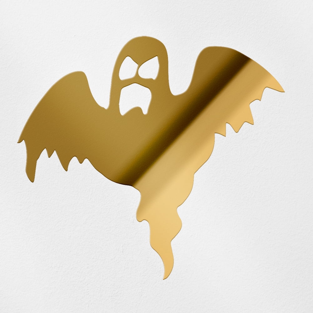 Transparent Decal Stickers Of Ghost (Metallic Gold) Premium Waterproof ...