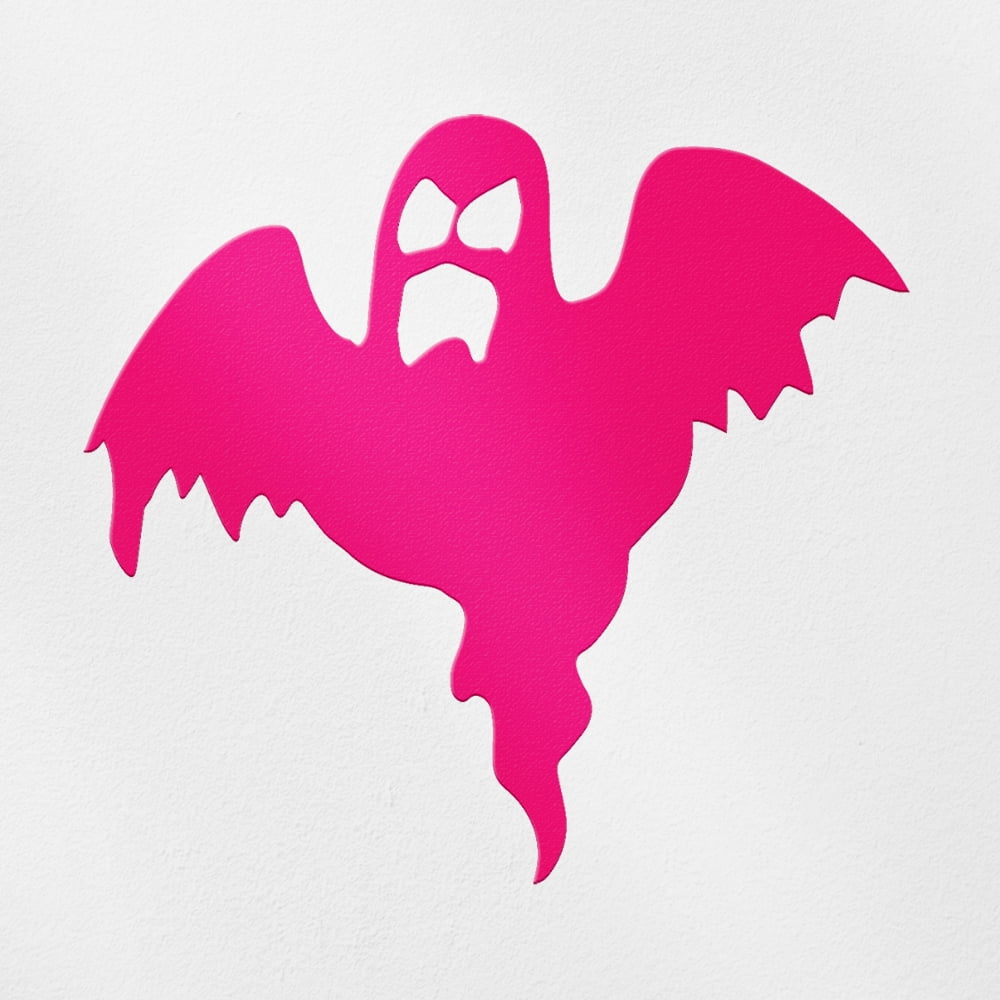 Transparent Decal Stickers Of Ghost (Pink) Premium Waterproof Vinyl ...