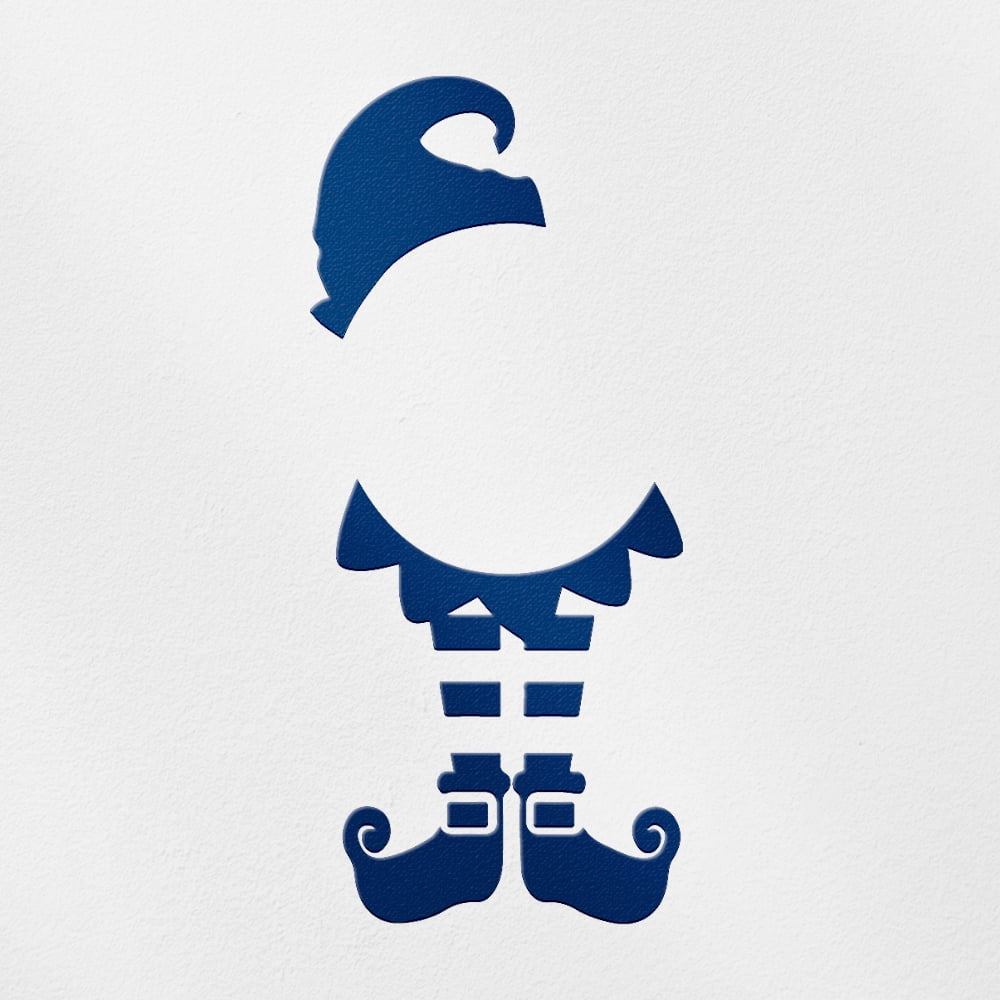 Transparent Decal Stickers Of Girl Legs Hat (Navy Blue) Premium ...