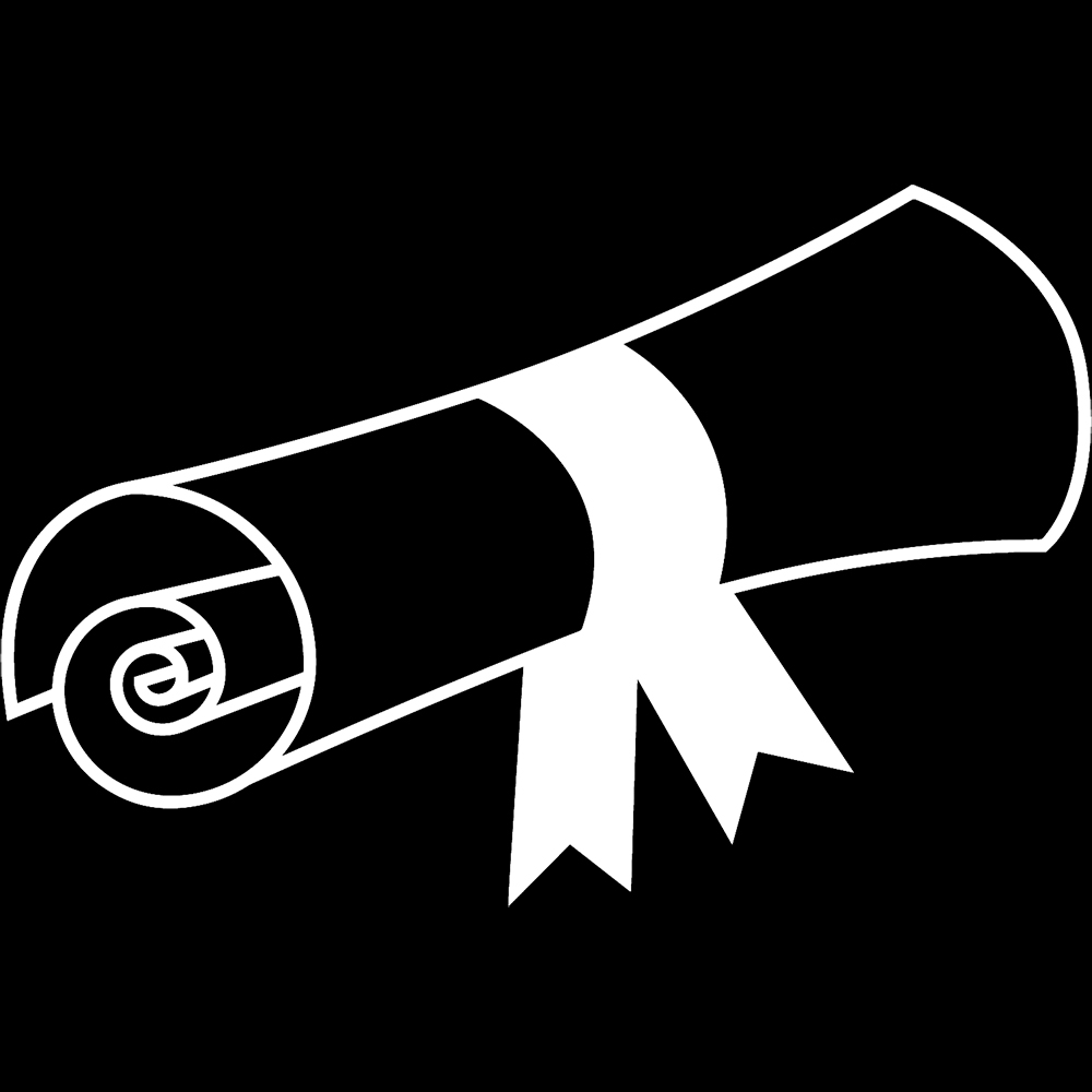 Transparent Decal Stickers Of Graduation Diploma (White) Premium ...