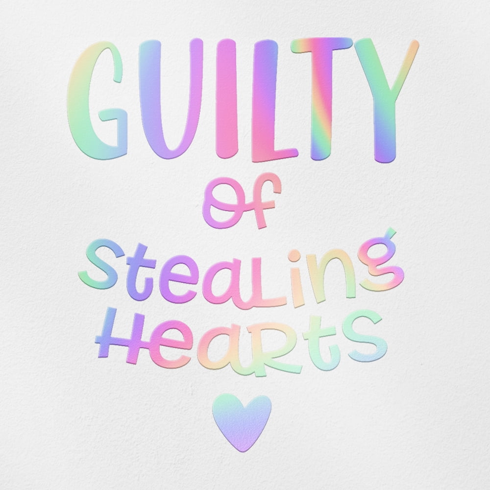 Transparent Decal Stickers Of Guilty Of Stealing Hearts (Hologram ...