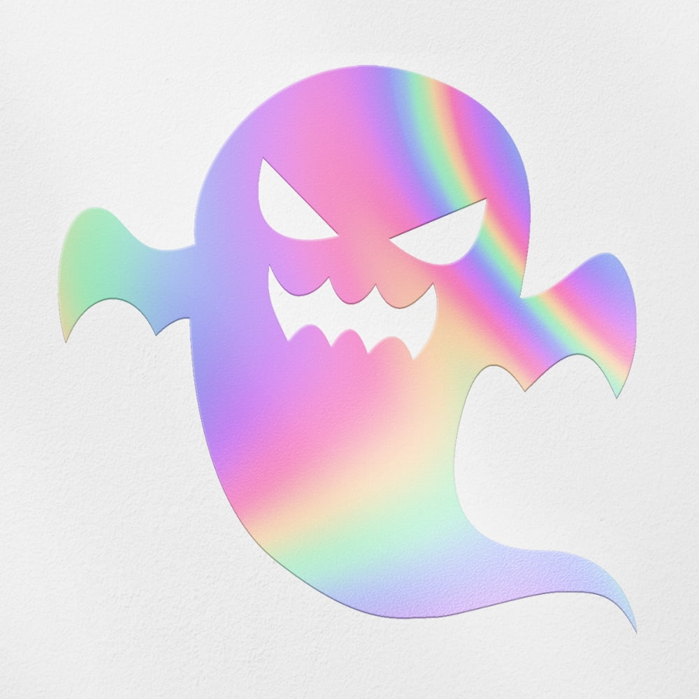 Transparent Decal Stickers Of Halloween Ghost (Hologram) Premium ...