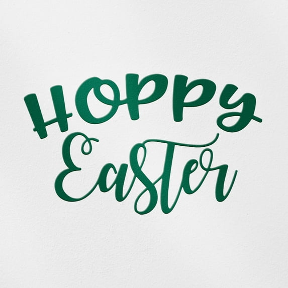 Transparent Decal Stickers Of Hoppy Easter (Green) Premium Waterproof ...