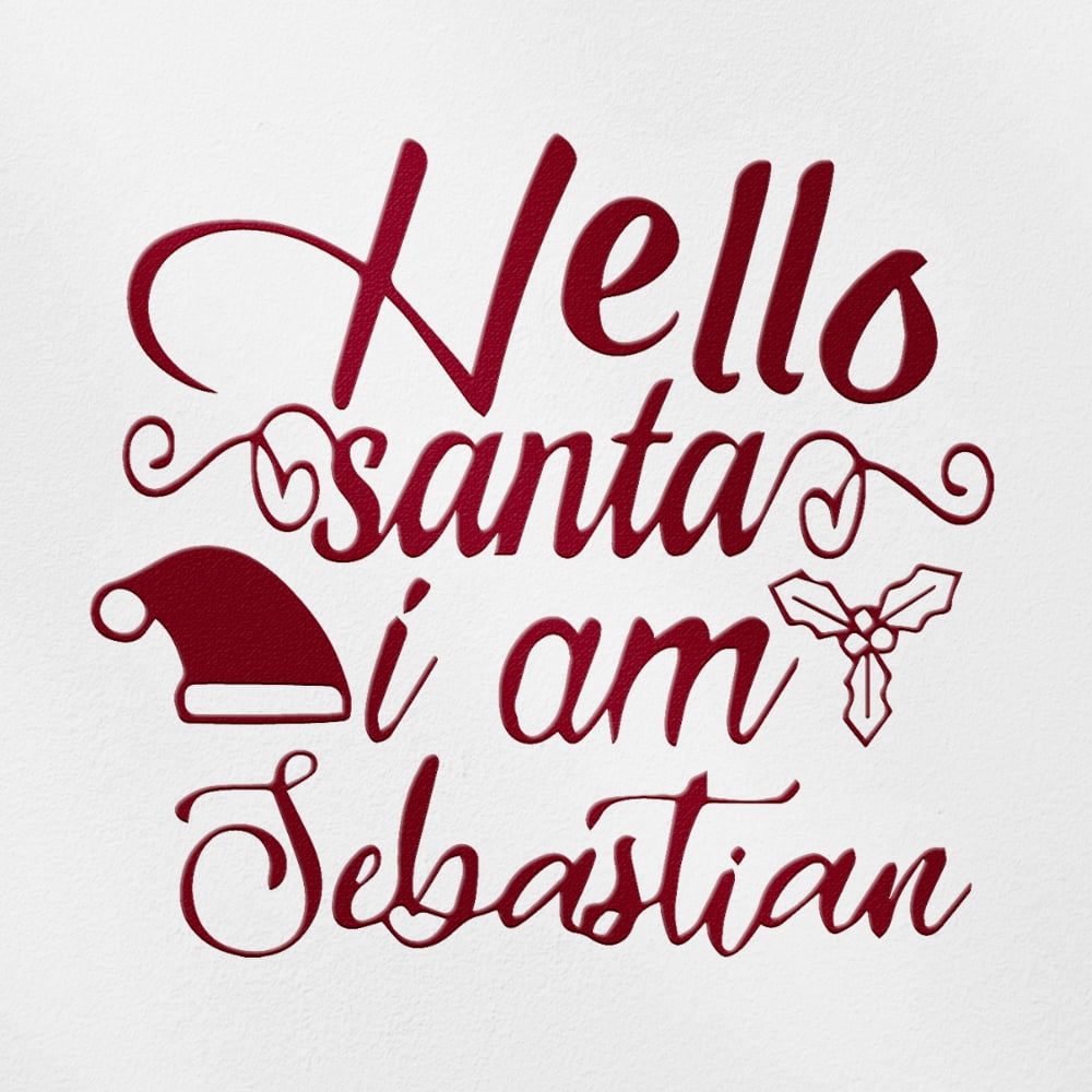 Transparent Decal Stickers Of I Am Sebastian (Burgundy) Premium ...
