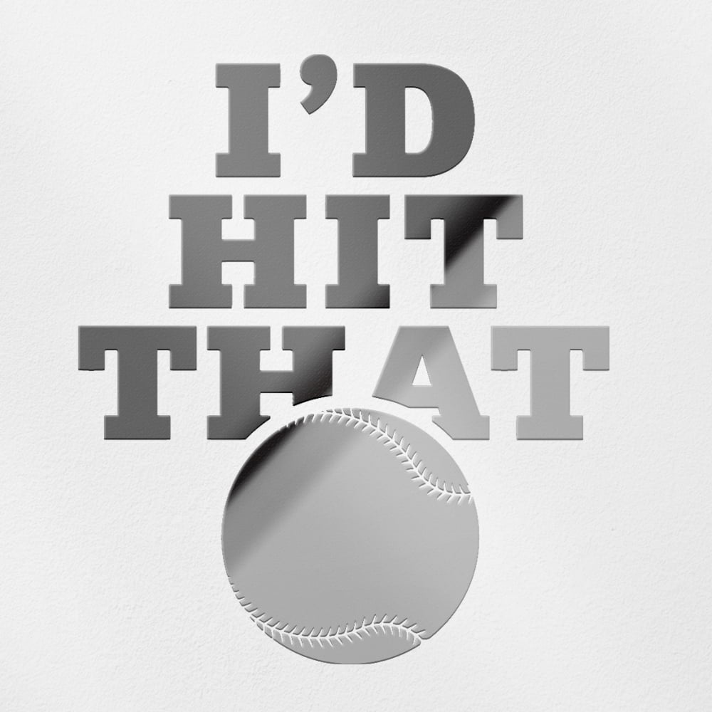 Transparent Decal Stickers Of I'D Hit That (Metallic Silver) Premium ...