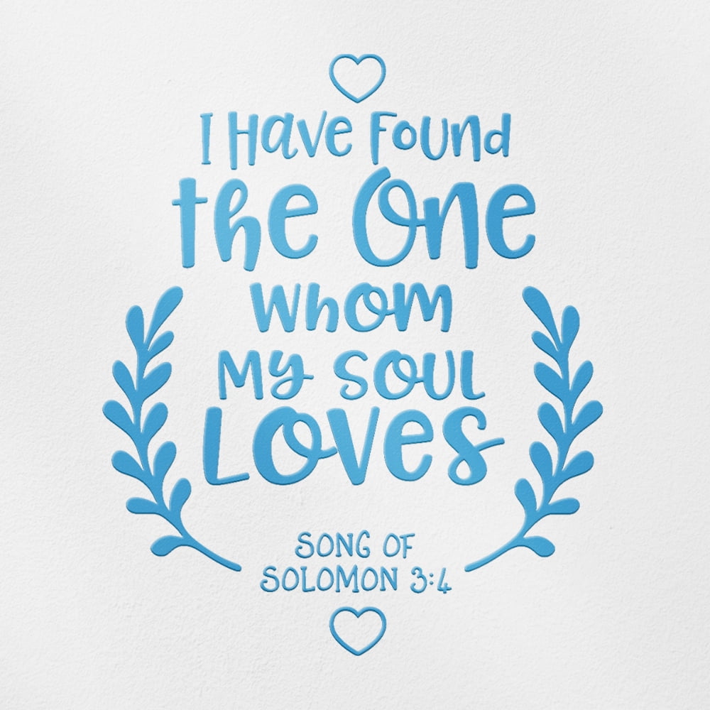 Transparent Decal Stickers Of I Have Found The One Whom My Soul Loves ...