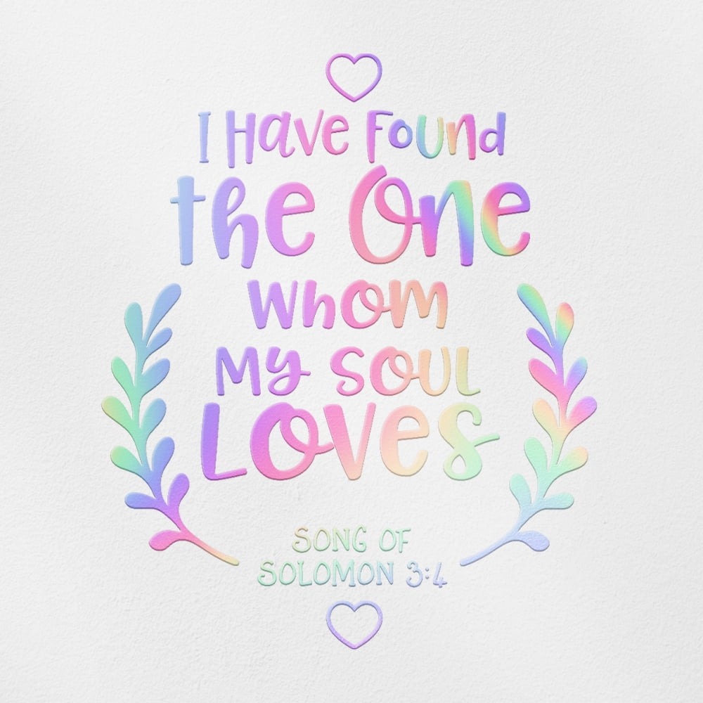 Transparent Decal Stickers Of I Have Found The One Whom My Soul Loves ...