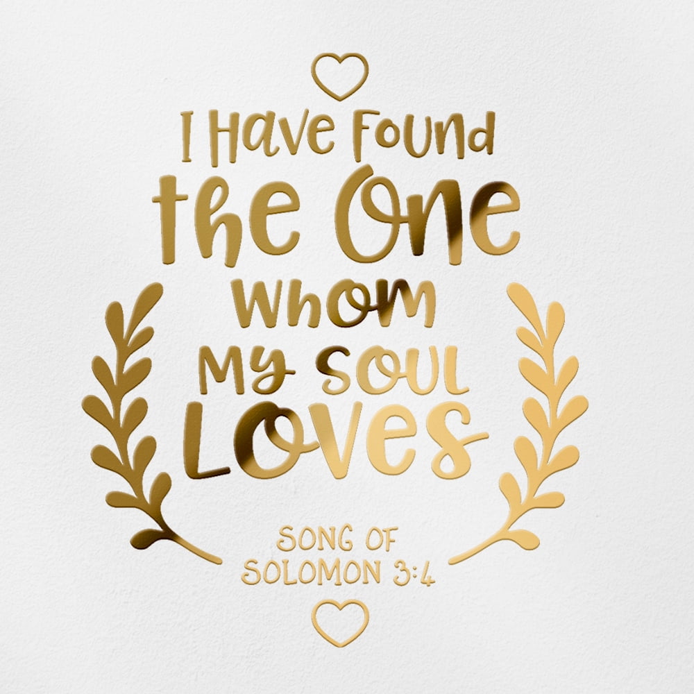 Transparent Decal Stickers Of I Have Found The One Whom My Soul Loves ...