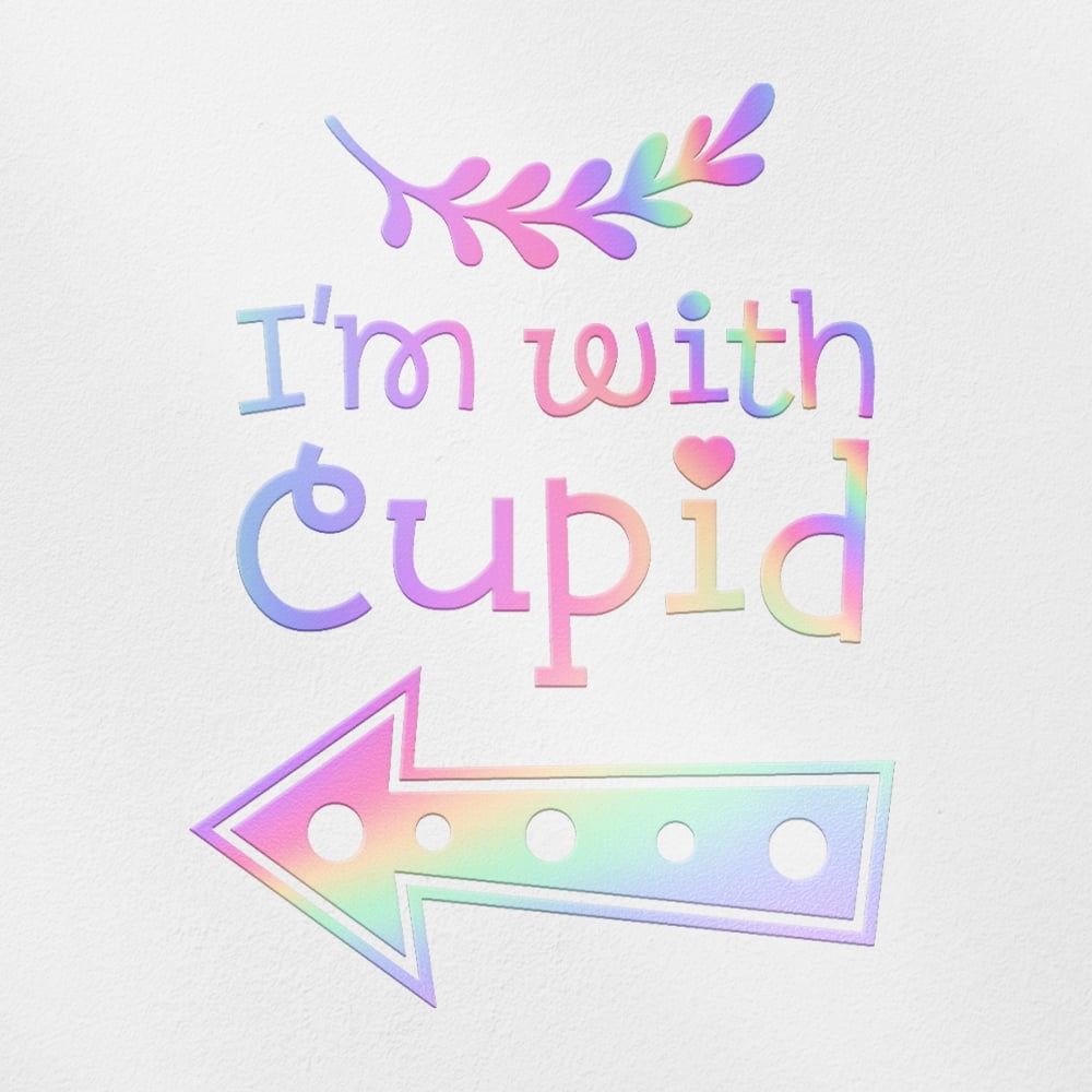 Transparent Decal Stickers Of I'M With Cupid (Hologram) Premium ...