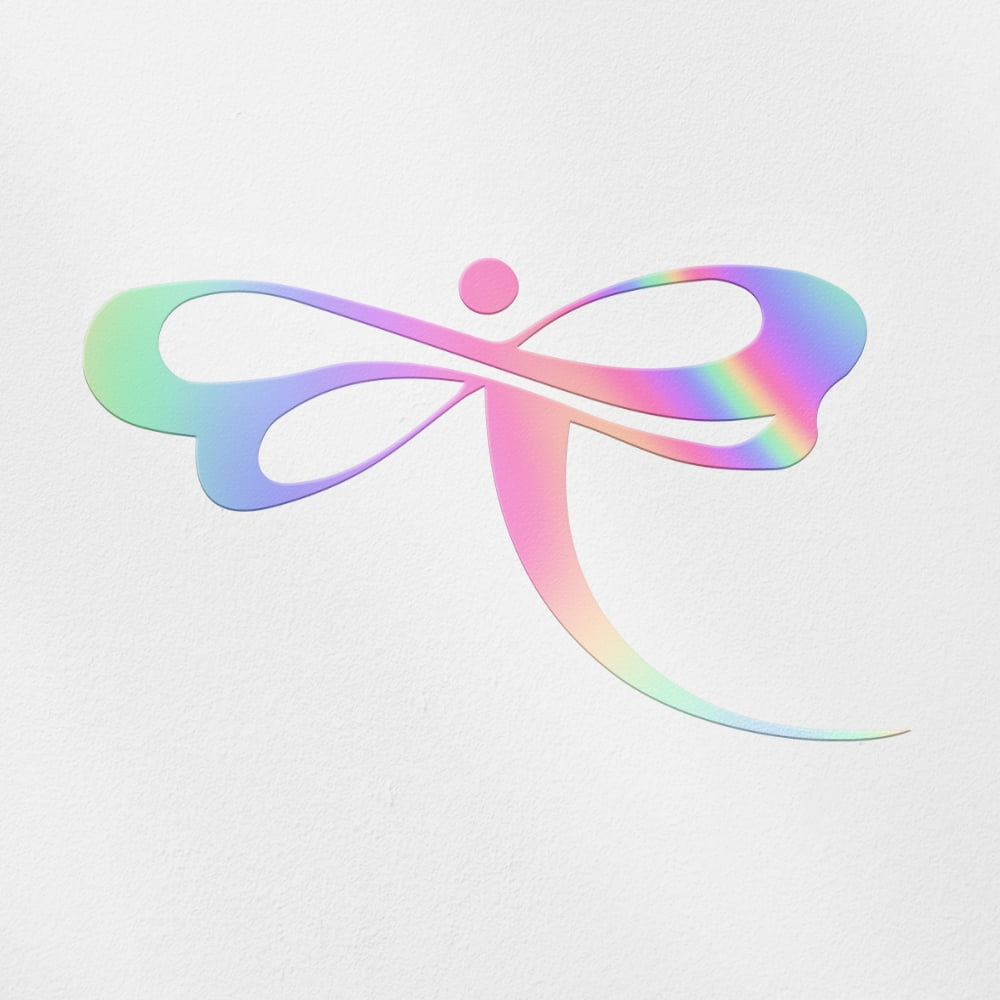 Transparent Decal Stickers Of Infinity Dragonfly 12 (Hologram) Premium ...