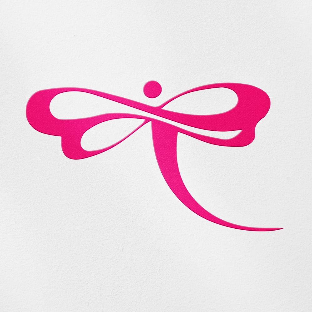 Transparent Decal Stickers Of Infinity Dragonfly 12 (Pink) Premium ...