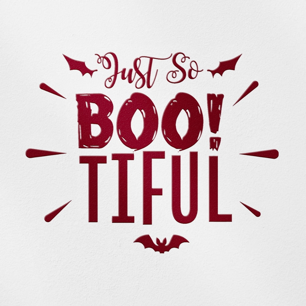 Transparent Decal Stickers Of Just So Bootiful (Burgundy) Premium Waterproof Vinyl Decal ...